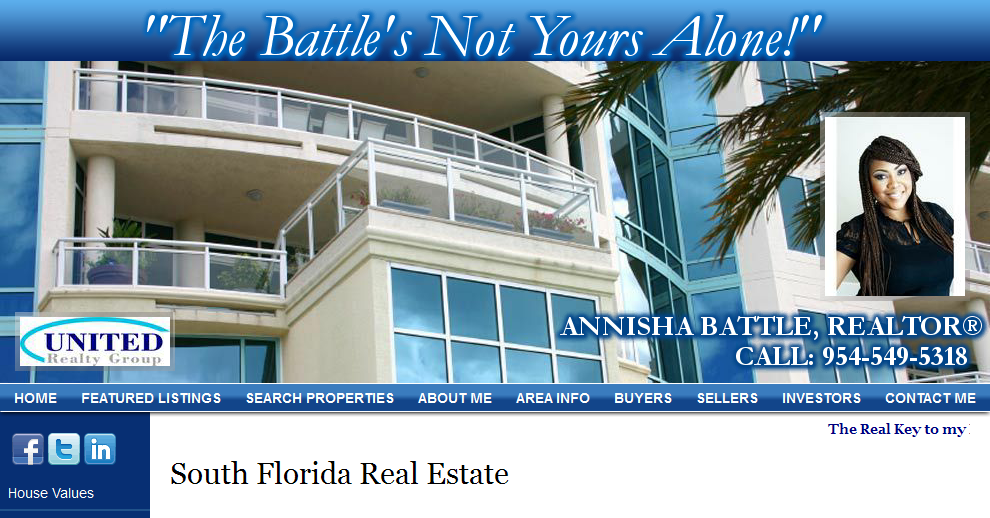 Invest in South Florida Real Estate - Annisha Battle will close your deal!