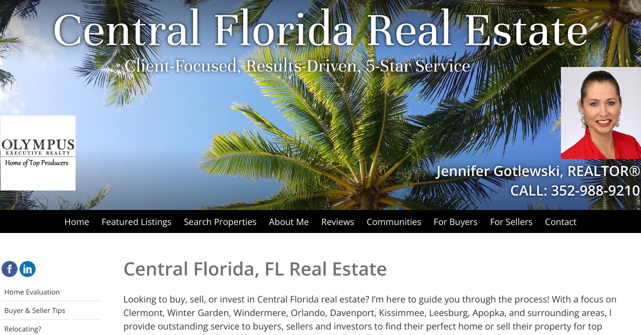 Central Florida, FL Real Estate - Jennifer Gotlewski, REALTOR®