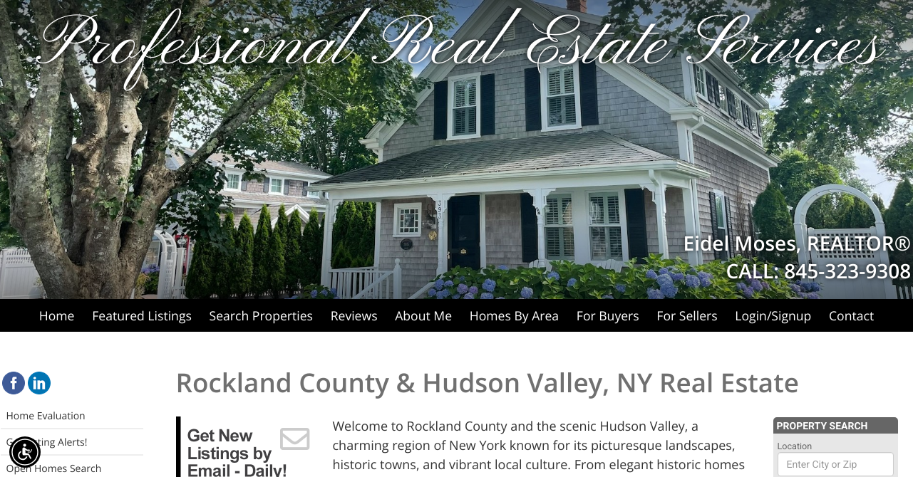 Rockland County & Hudson Valley, NY Real Estate - Contact Me - Eidel ...