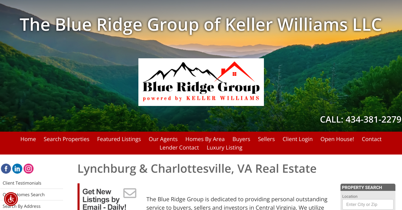 Lynchburg & Charlottesville, VA Real Estate - The Blue Ridge Group of ...