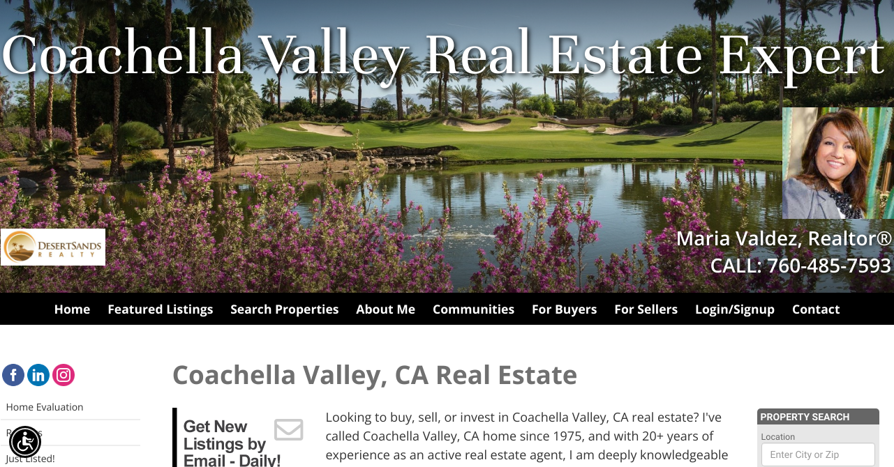 Coachella Valley, CA Real Estate - Maria Valdez, REALTOR®