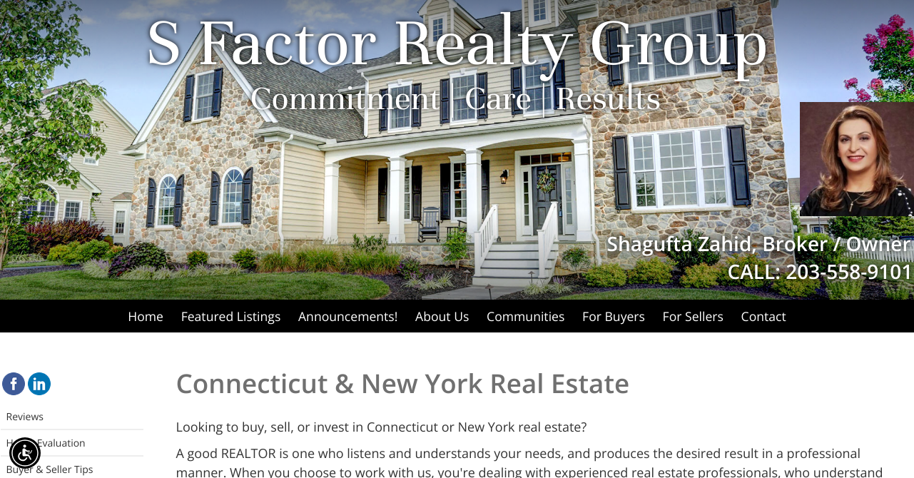 Connecticut & New York, NY Real Estate - S Factor Realty Group, REALTOR®