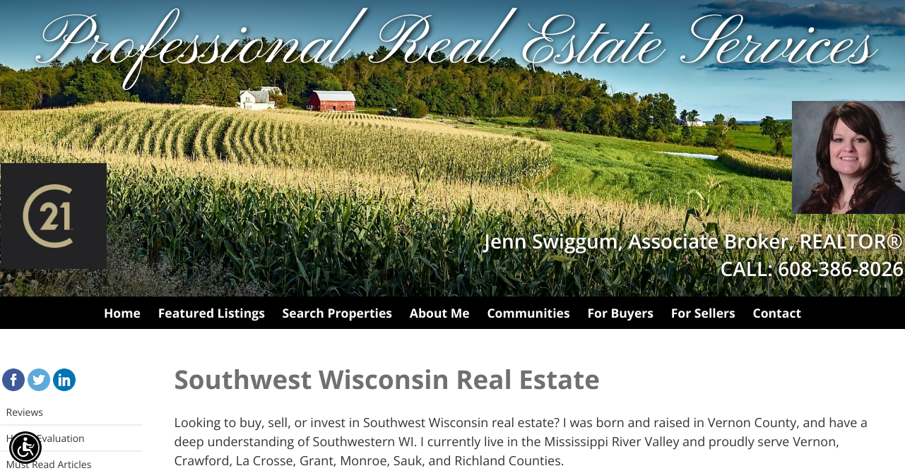 Southwest WI Real Estate - Jenn Swiggum, Broker, REALTOR®